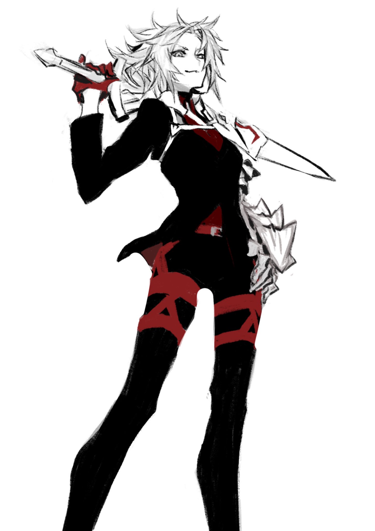 Safebooru - 1girl clarent fate/apocrypha fate (series) formal hand on ...