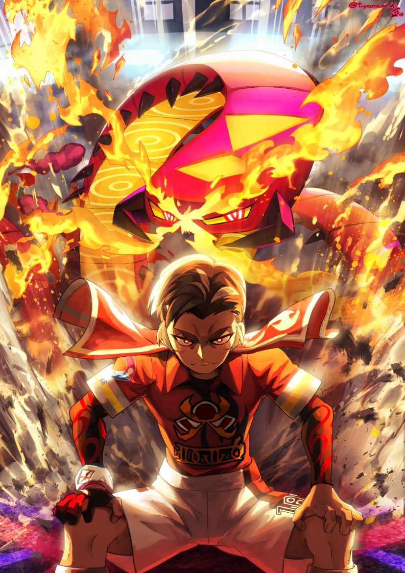 Safebooru - 1boy centiskorch fire gen 8 pokemon gigantamax gigantamax ...