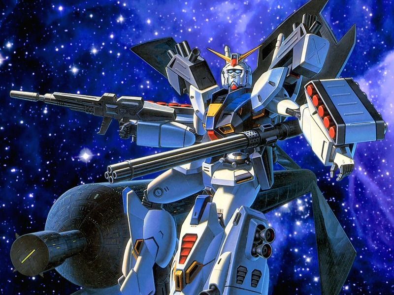 Safebooru - 1990s (style) artist request beam rifle energy gun f90 ...