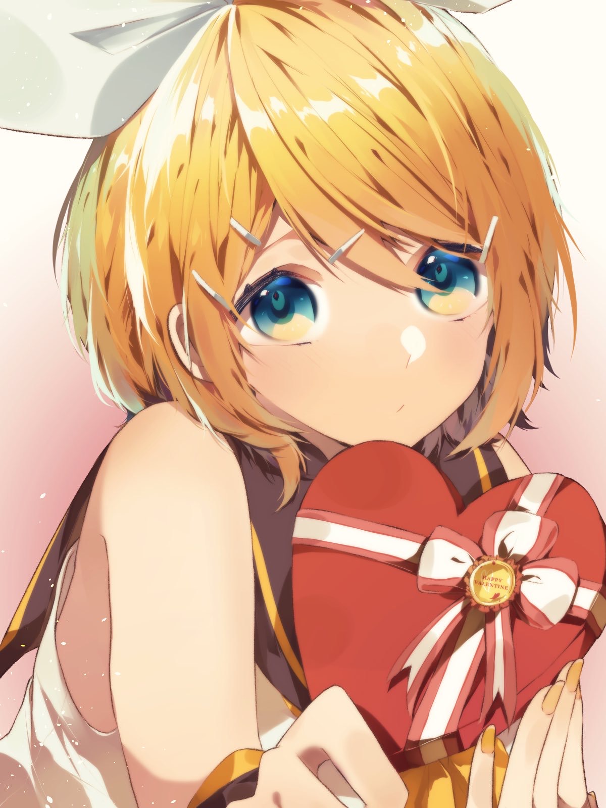 Safebooru - 1girl bangs black sailor collar blonde hair blue eyes box closed mouth collared ...