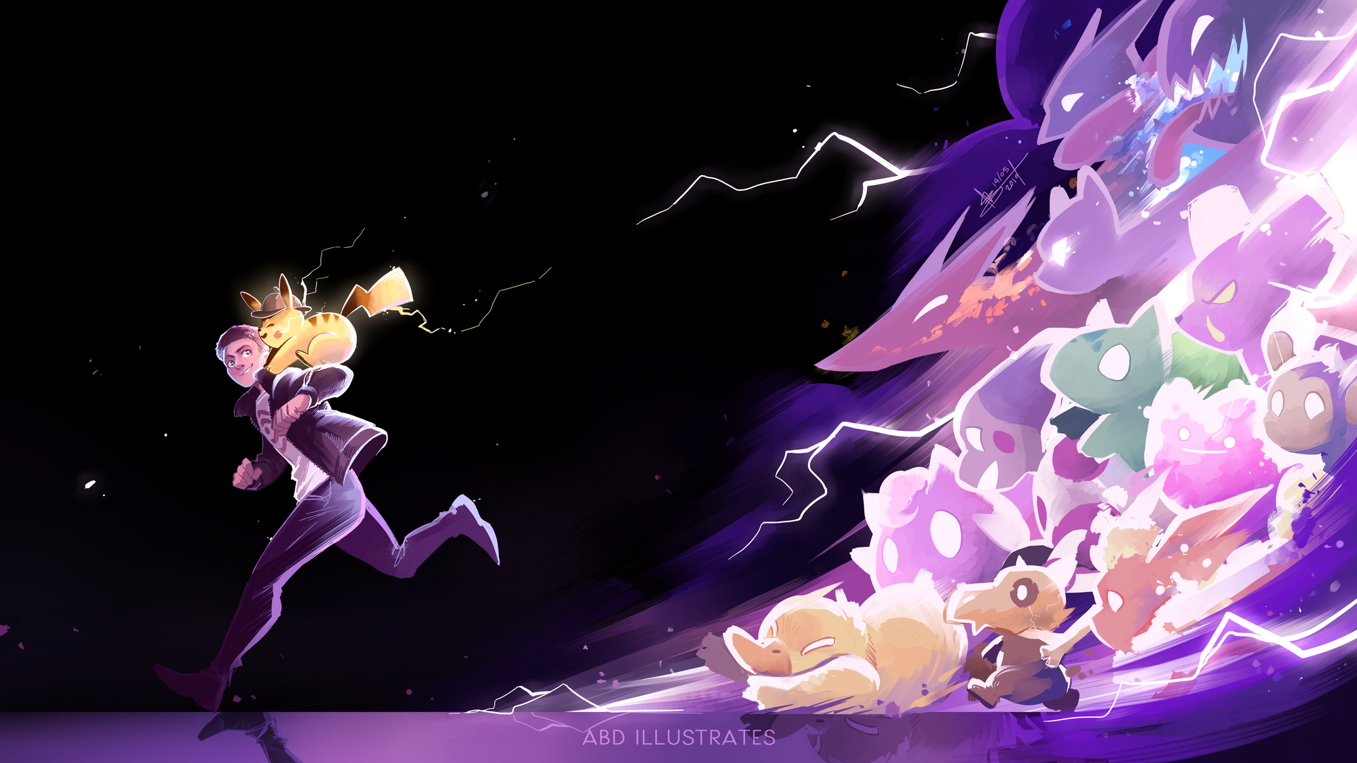 Safebooru - 1boy aipom bone brown hair bulbasaur creature cubone ditto ...