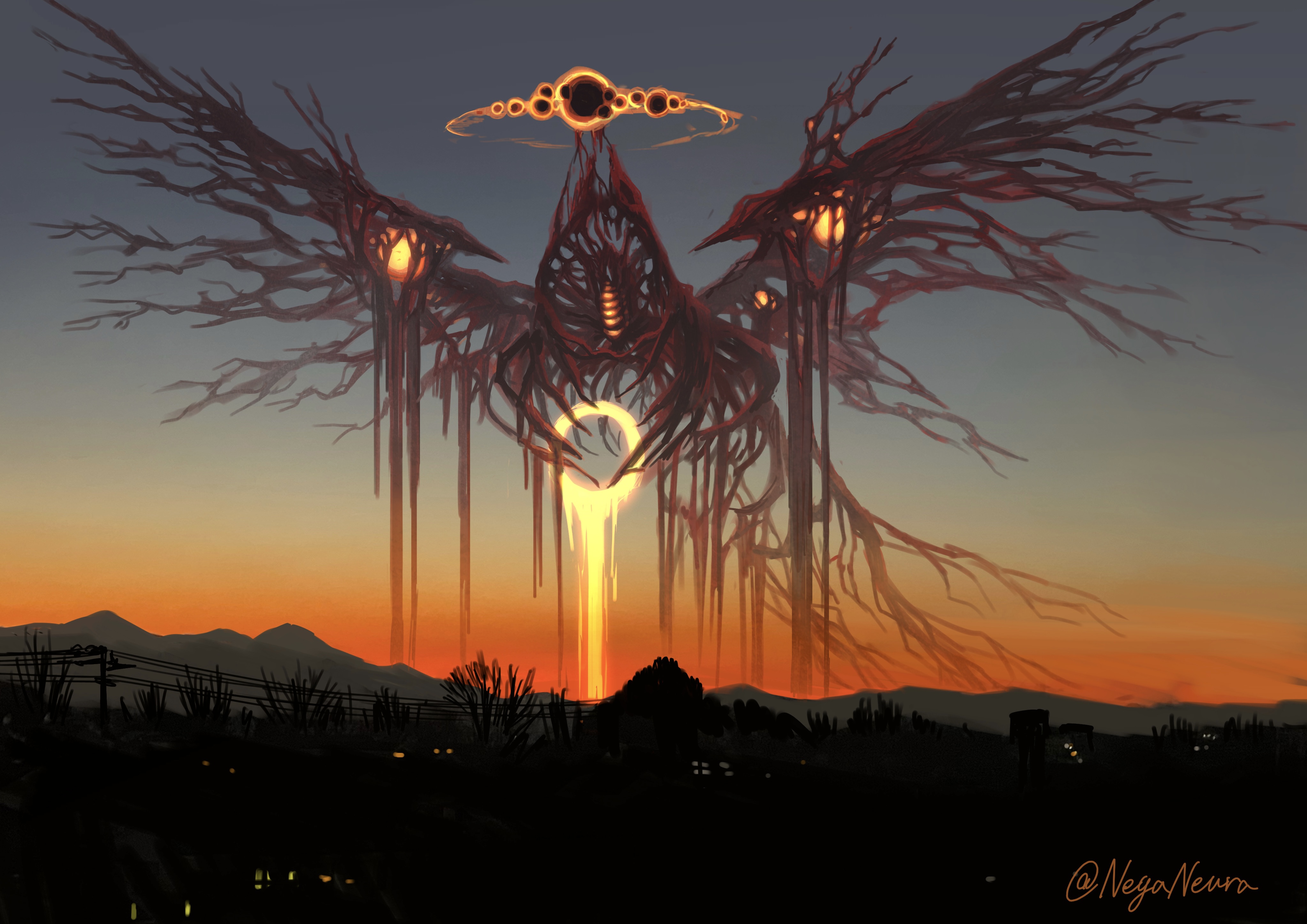 Safebooru - abstract absurdres creature giant giant monster halo ...