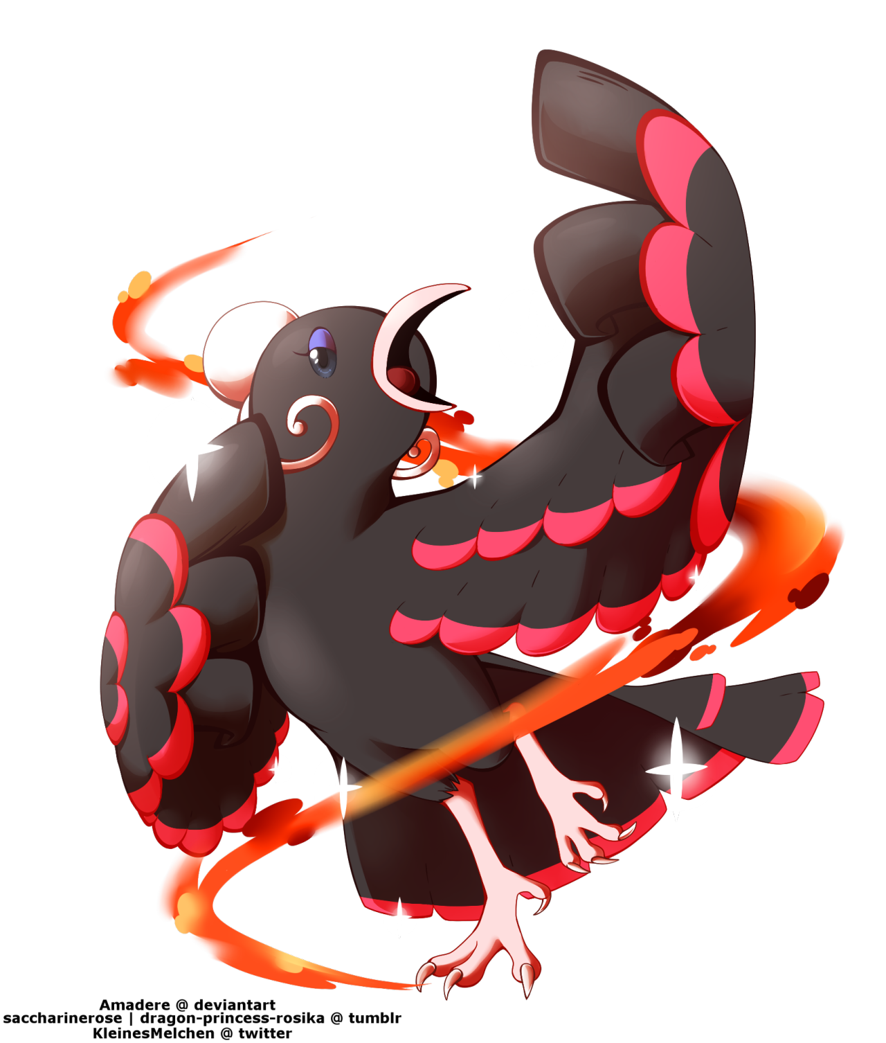 Safebooru - alternate color bird bird focus black eyes claws commentary ...