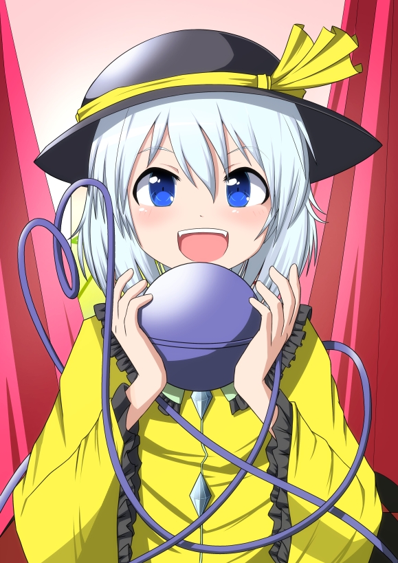 Safebooru - 1girl black headwear blue eyes blush bow collared shirt ...