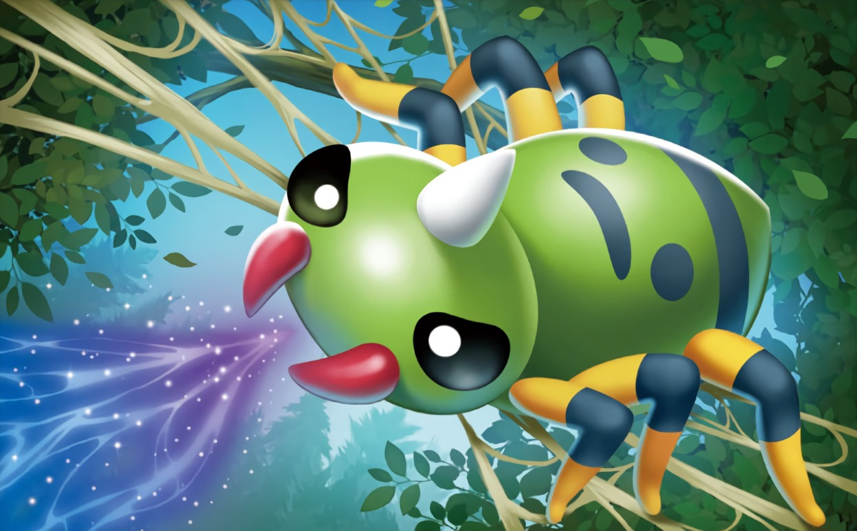 Safebooru - black eyes blue sky bug creature forest full body gen 2 ...