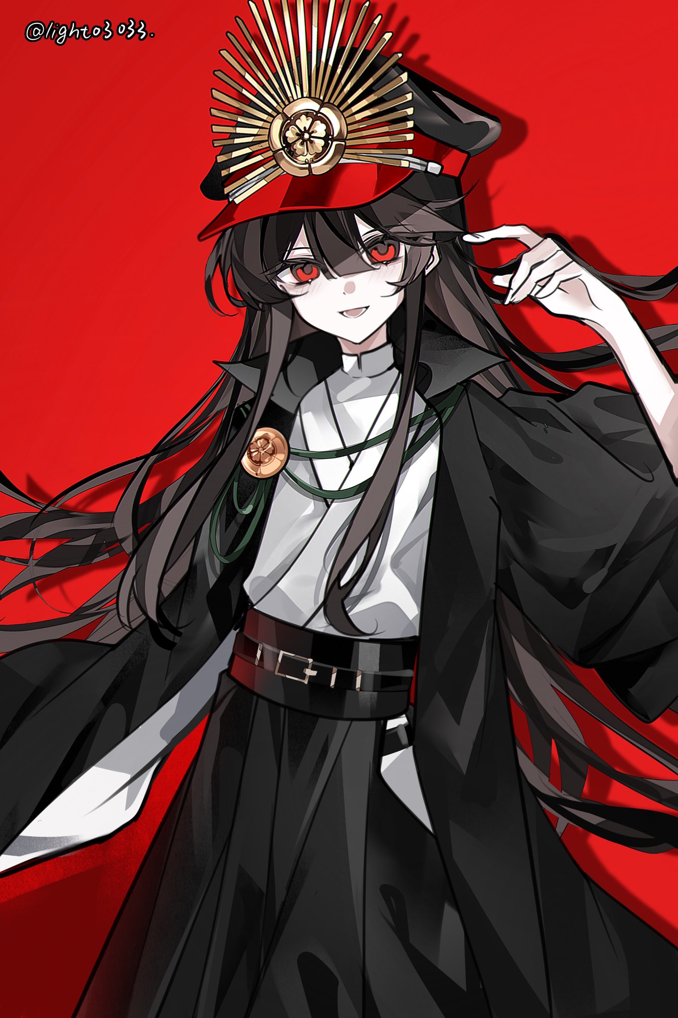 Safebooru - belt black belt black coat black hair coat fate/grand order fate (series) hat ...