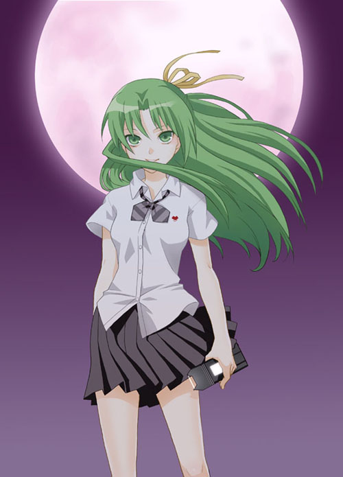 Safebooru - green hair hair ribbon hair ribbons higurashi no naku koro ...