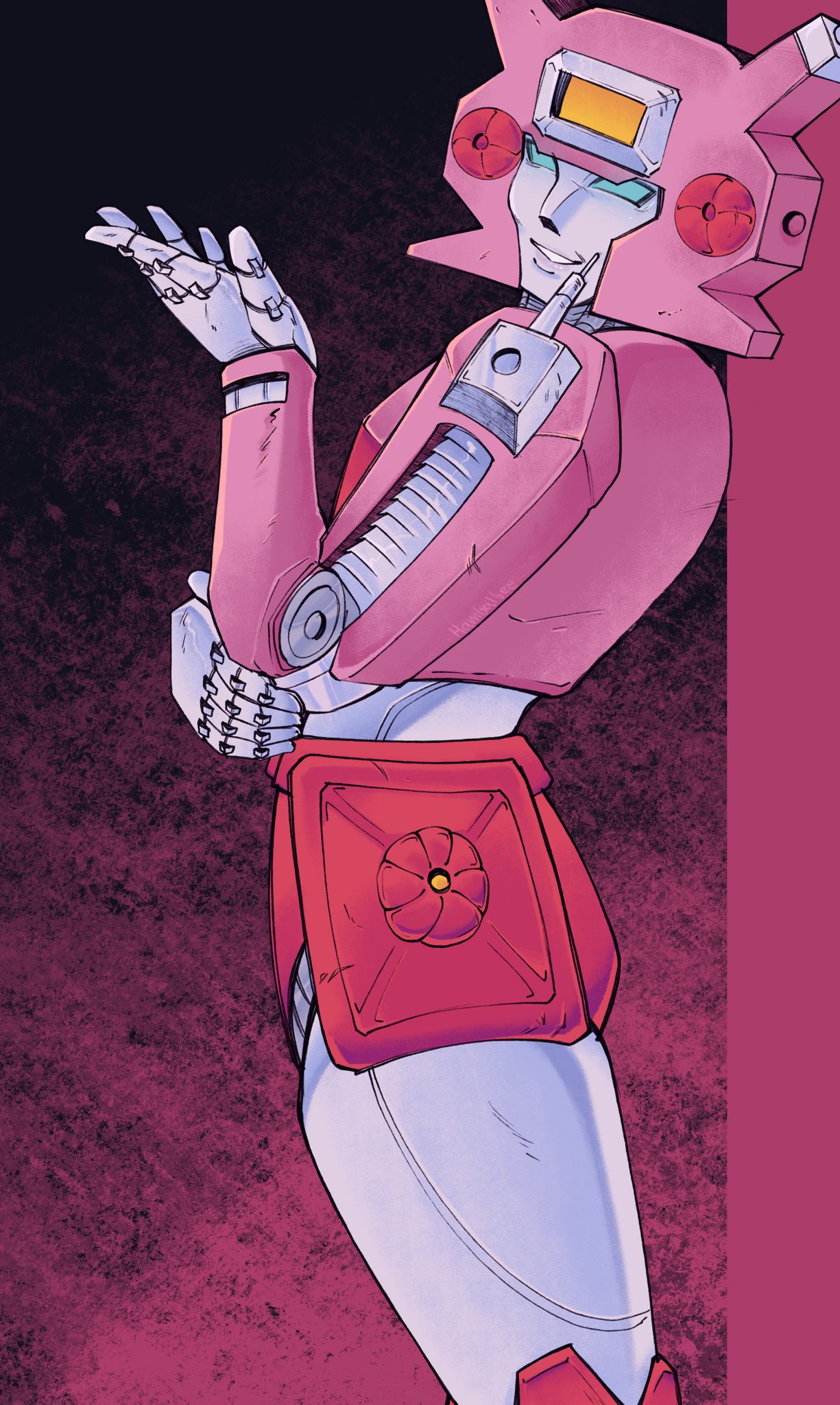 Safebooru 1girl Armor Autobot Blue Eyes Elita One Hambalbee Helmet 2360