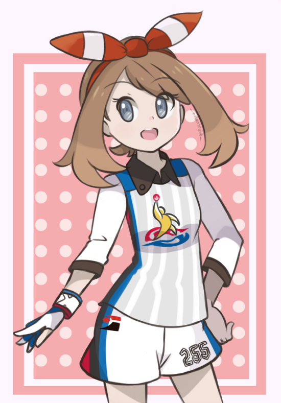 Safebooru - 1girl brown hair chocomiru may (pokemon) medium hair ...