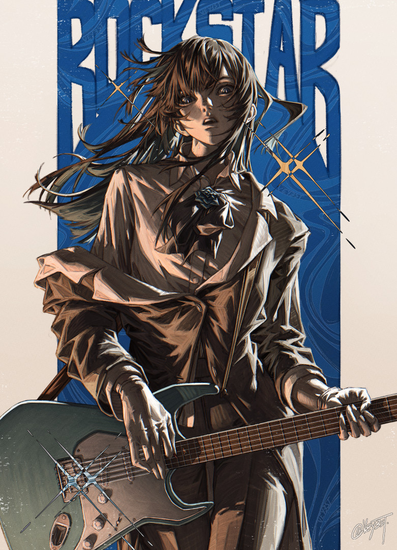 Safebooru - 1girl ado (utaite) black coat black hair blue eyes chando ...