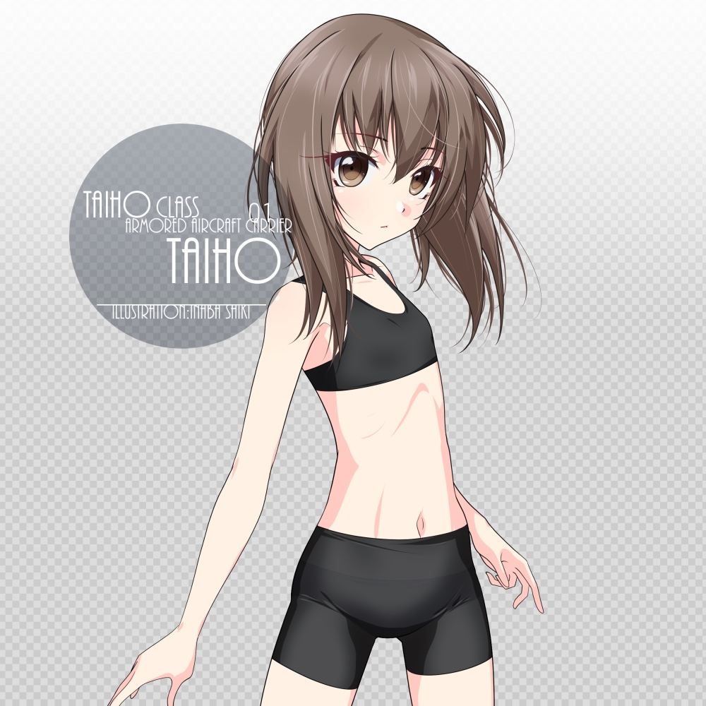 Safebooru - 1girl artist name bike shorts black bra black shorts bra brown eyes brown hair ...