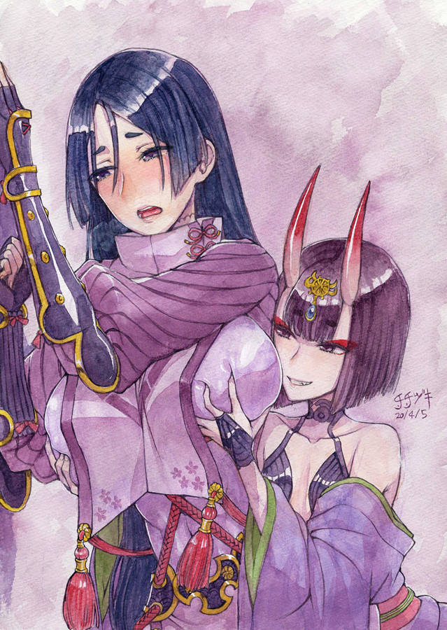 Safebooru - 2girls arm guards bangs bare shoulders black gloves blush bob cut bodysuit breast ...