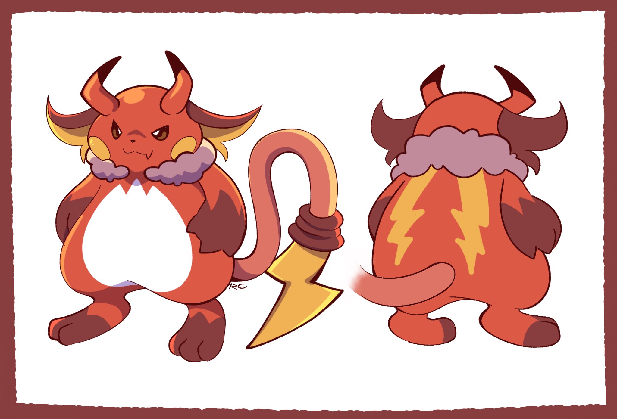 Safebooru - :3 arms at sides artsy-rc beta pokemon border closed mouth commentary english ...