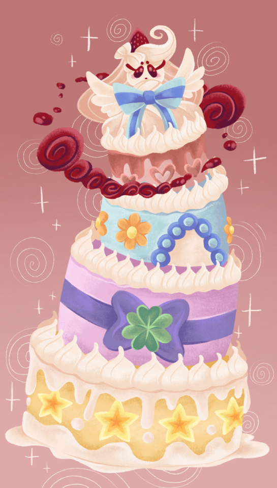 Safebooru - alcremie brown background commentary creature english ...