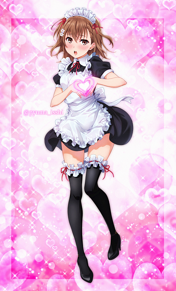 Safebooru - 1girl :o akiyama mio akiyama mio (cosplay) alternate costume apron black dress black ...