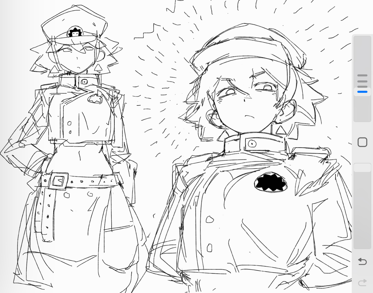 Safebooru - androgynous art program in frame closed mouth crop top hair ...