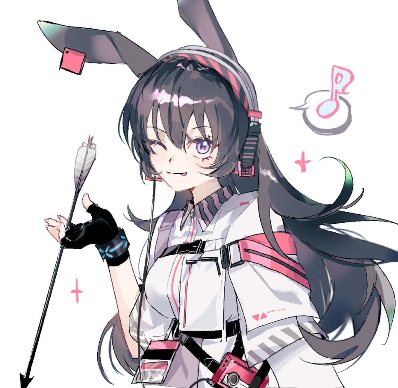 Safebooru - 1girl animal ears april (arknights) arknights arrow ...
