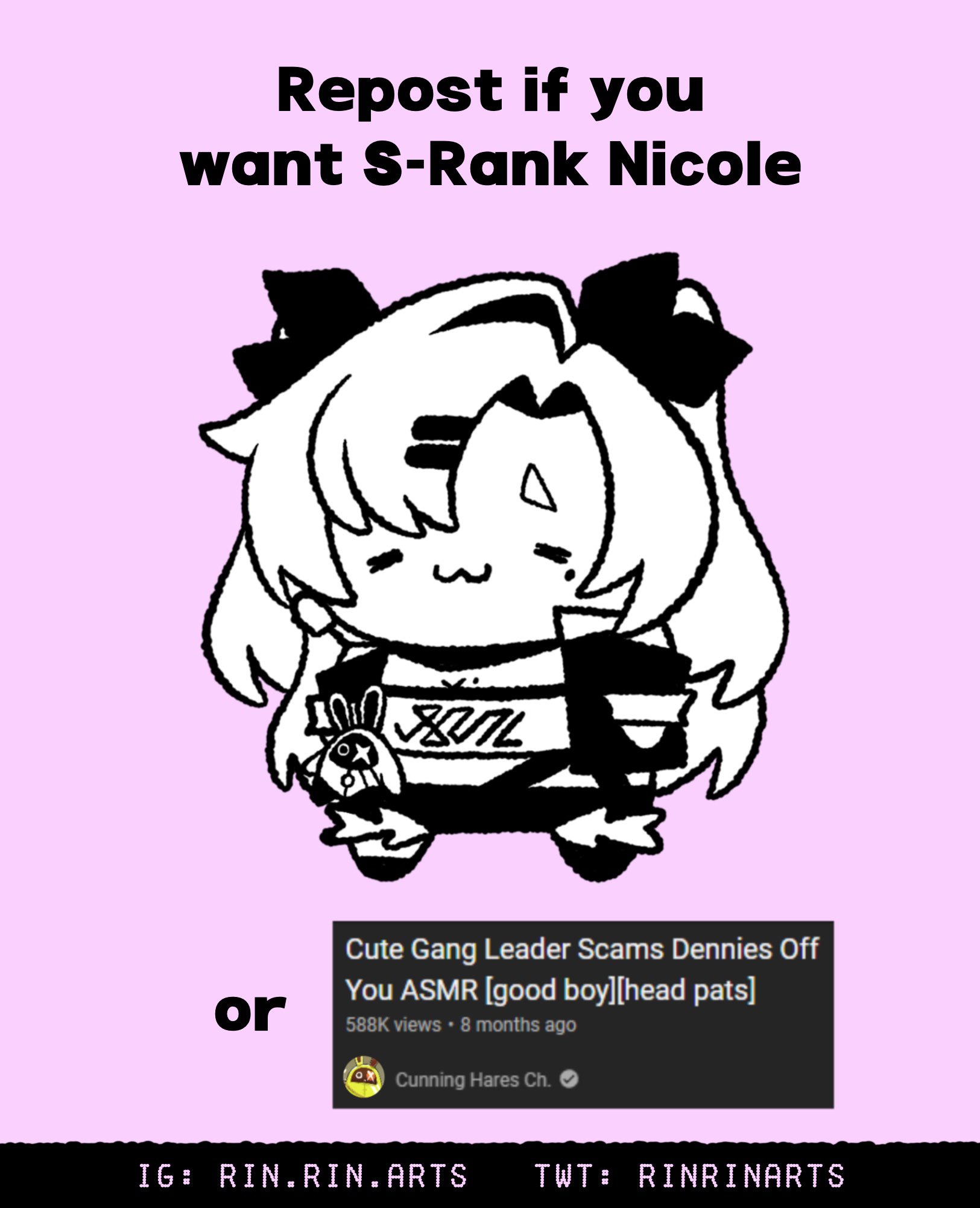 Safebooru - 1girl english commentary long hair nicole demara rinrinarts ...