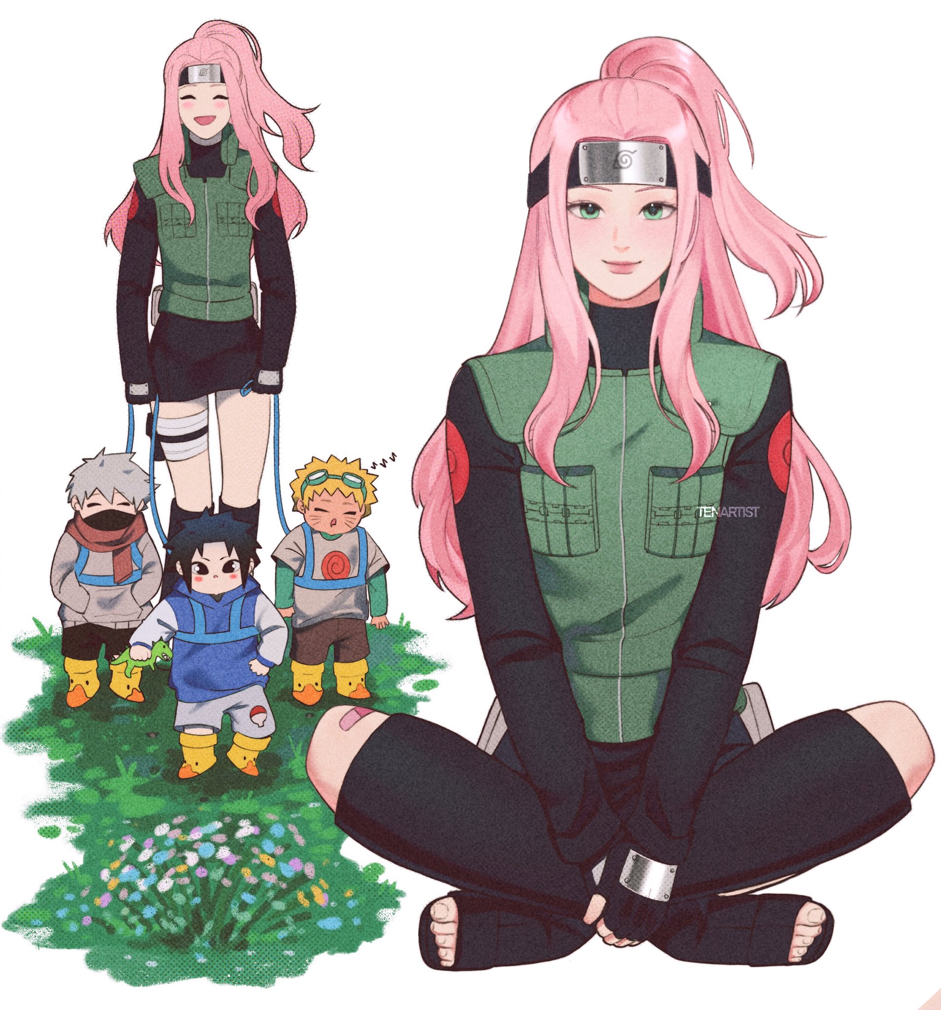 Safebooru - 1girl 3boys aged down alternate costume alternate hairstyle ...