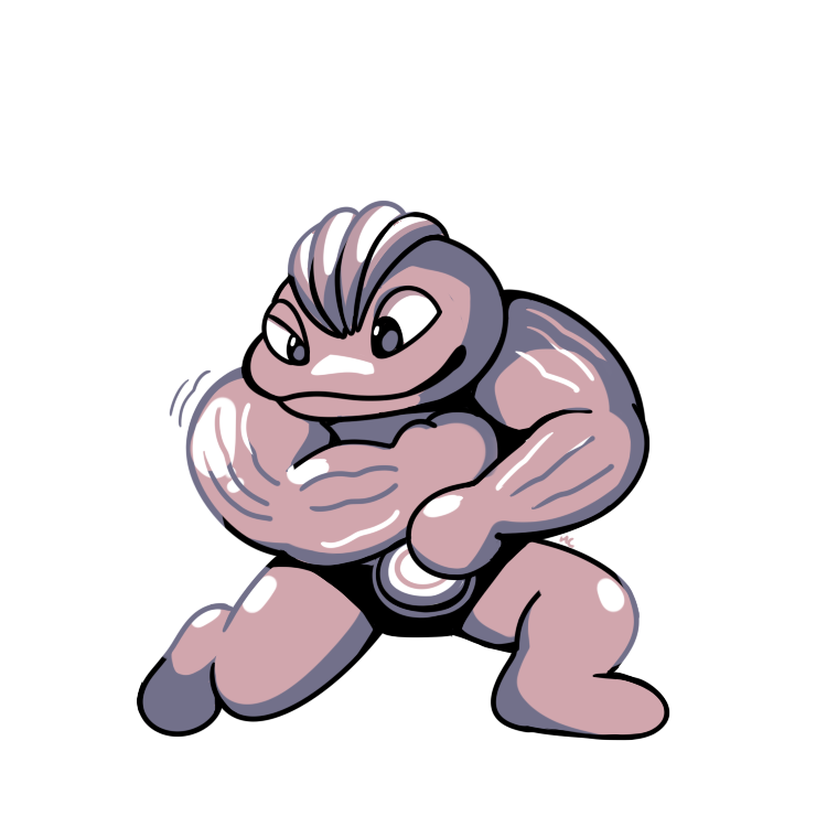 Safebooru - black eyes commentary creature english commentary flexing ...