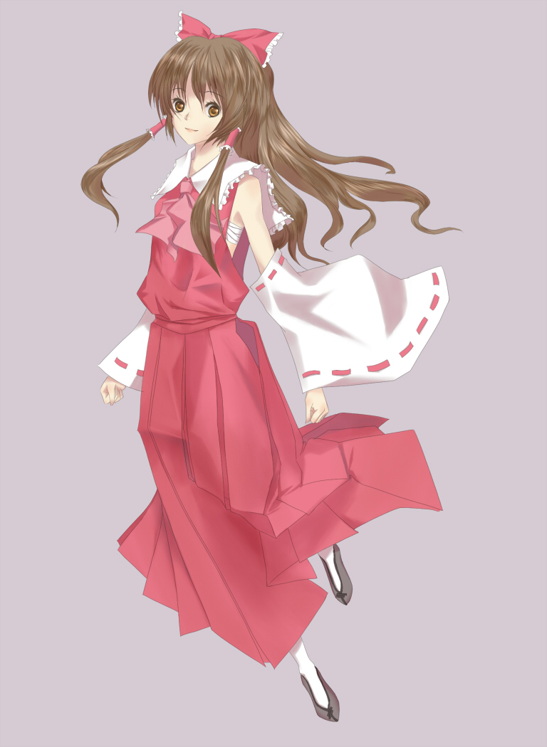 Safebooru - detached sleeves hakurei reimu japanese clothes miko sarashi touhou viva (pixiv ...