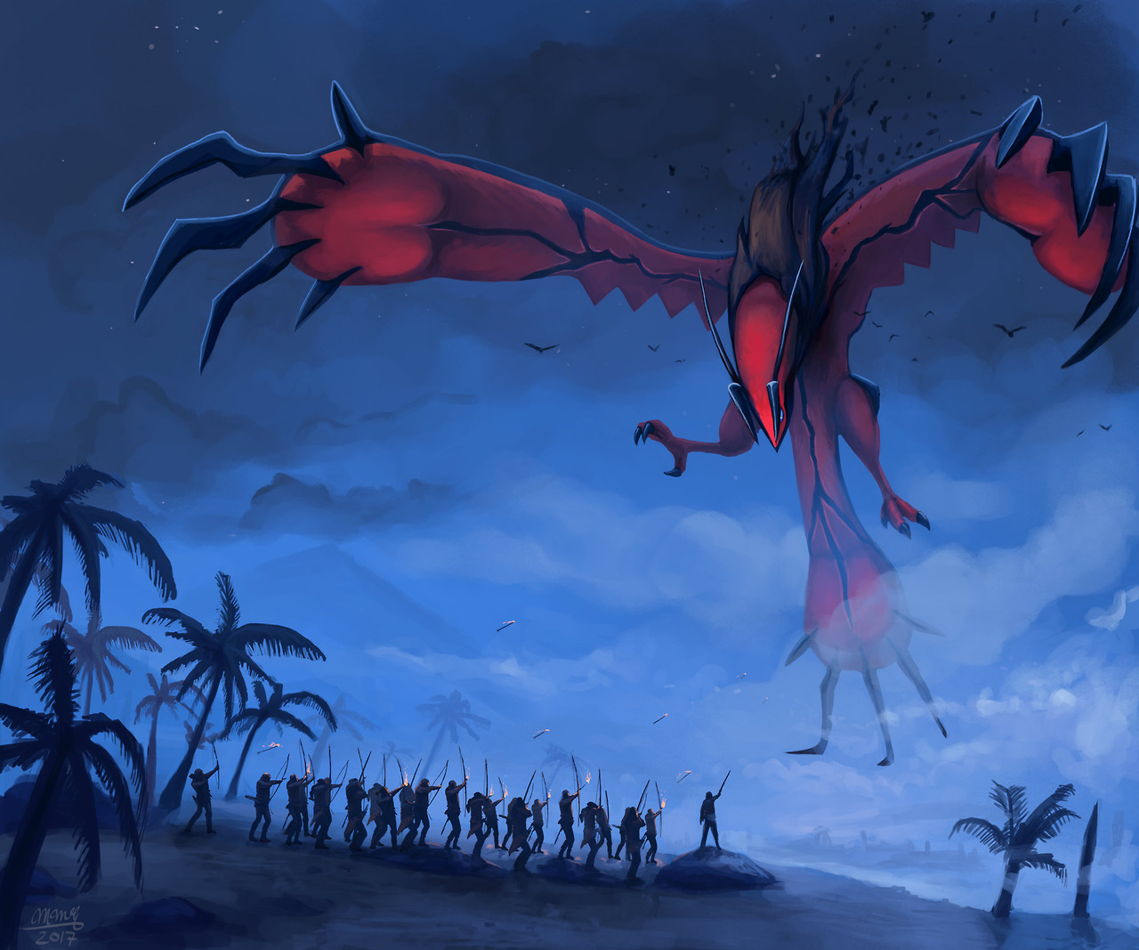 Safebooru - 2017 clouds cloudy sky commentary commentary request ...