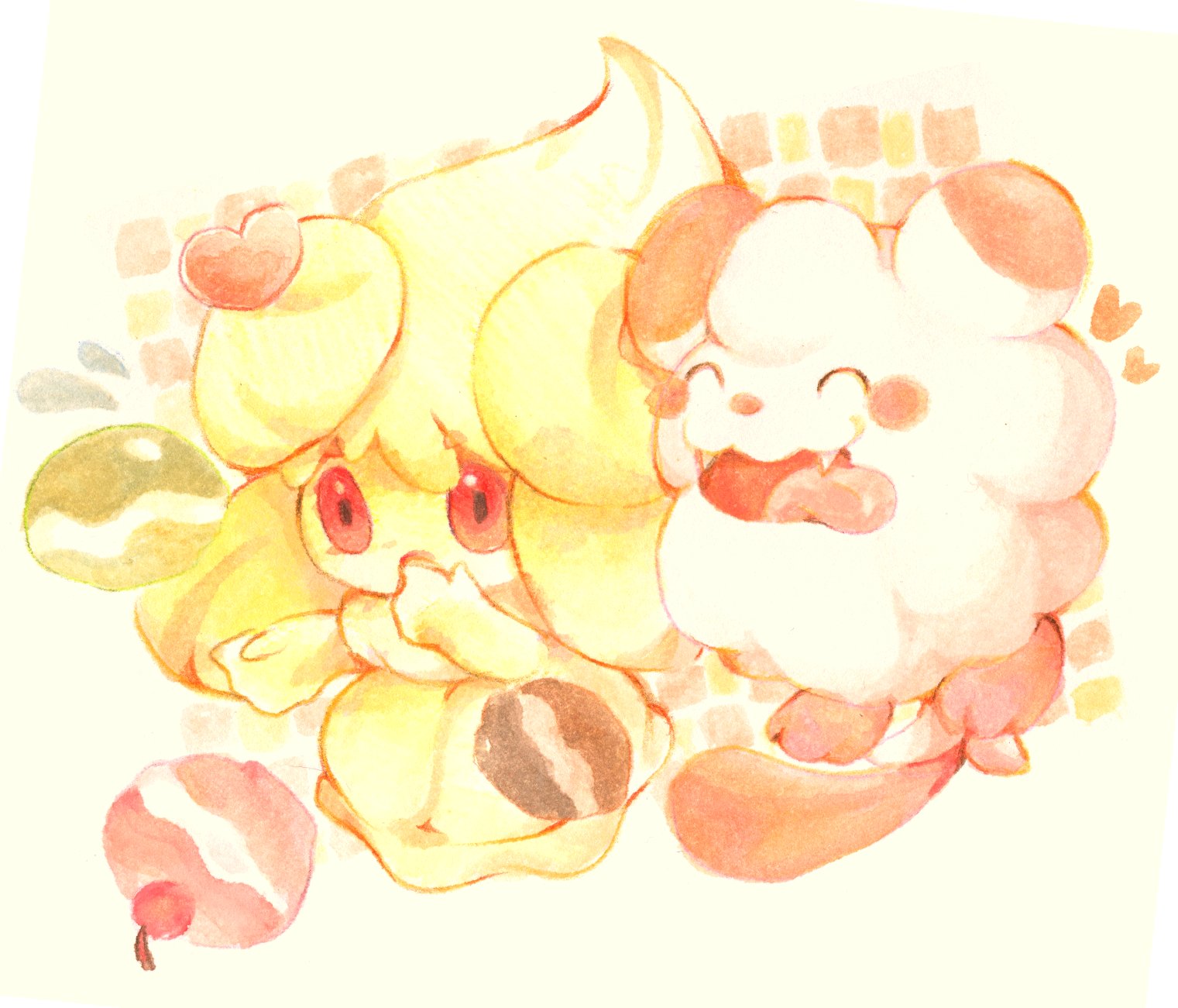 Safebooru - ^ ^ alcremie alcremie (lemon cream) alcremie (love sweet ...