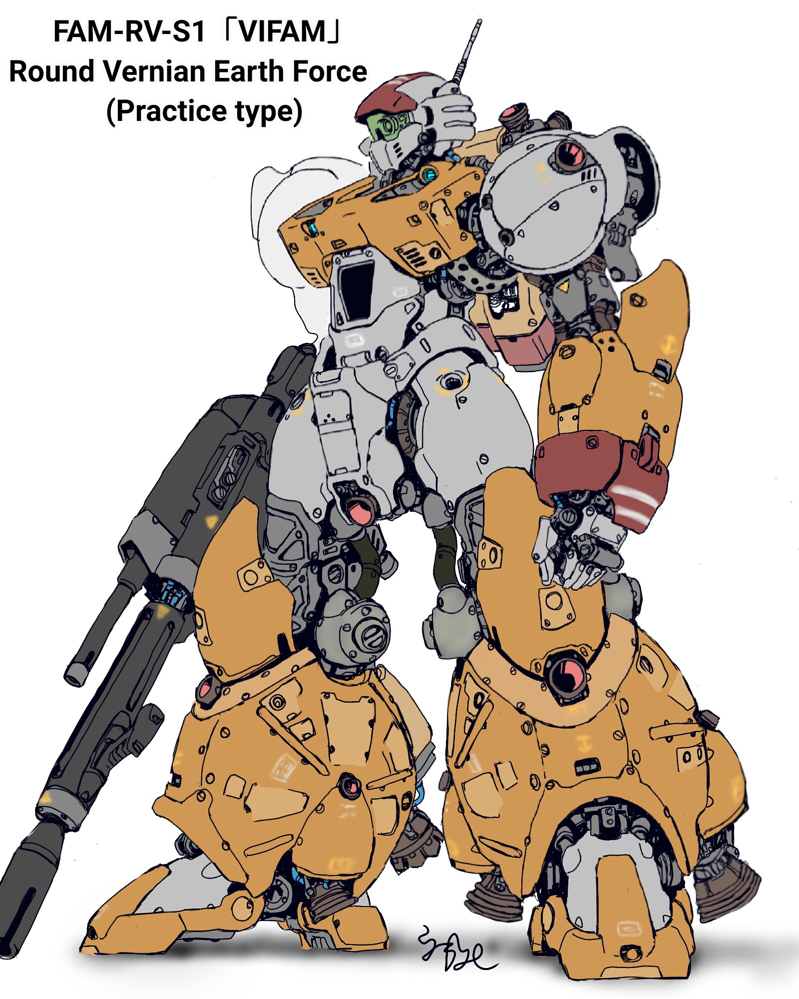 Safebooru - camera clenched hand ginga hyouryuu vifam gun highres mecha ...