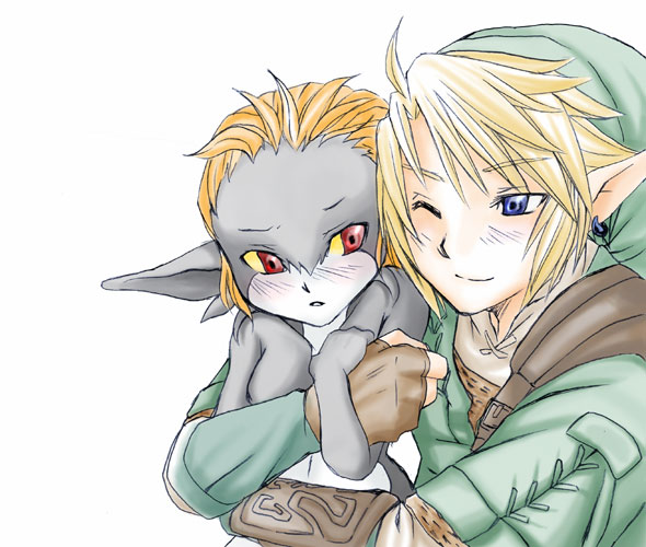 Safebooru - blush hug link midna the legend of zelda | 295511