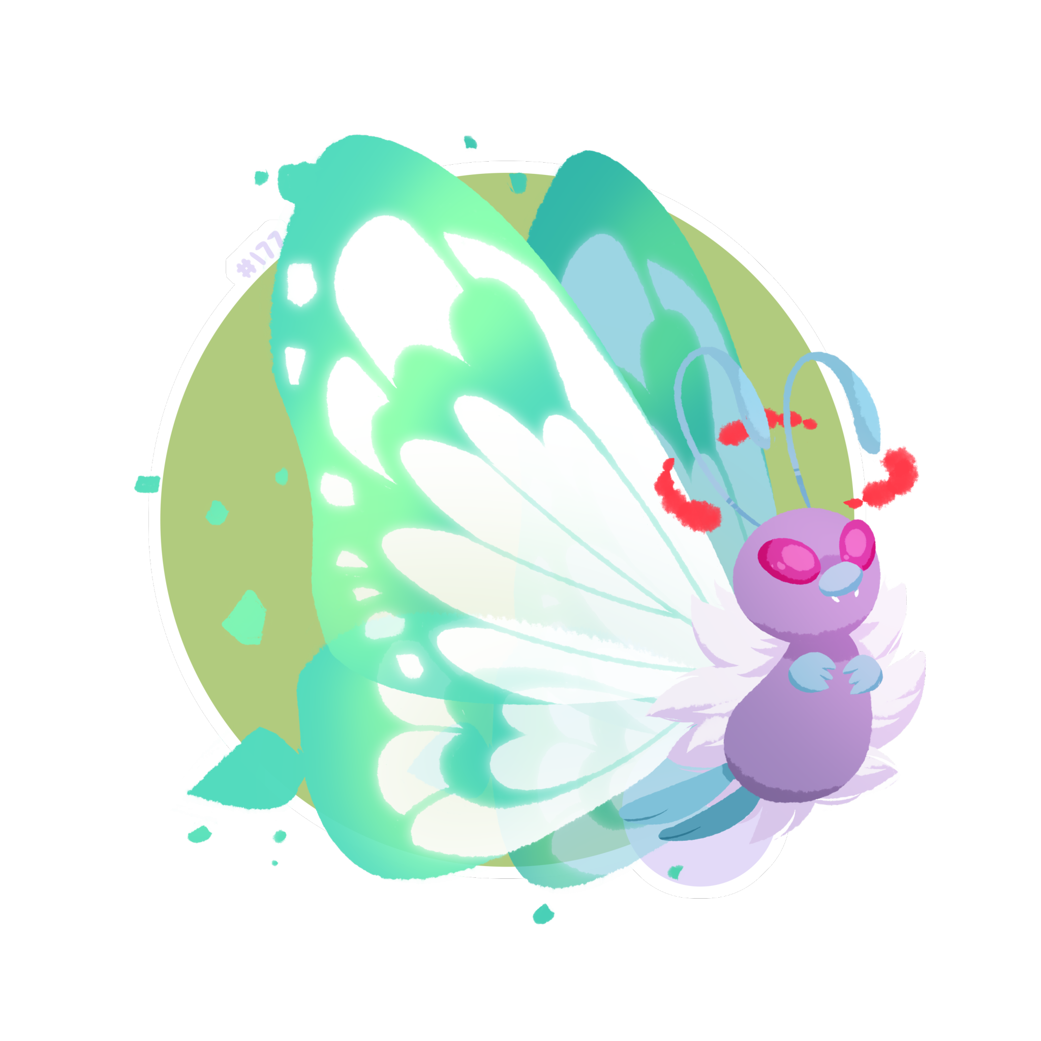 Safebooru - antennae bug butterfly butterfree creature english ...