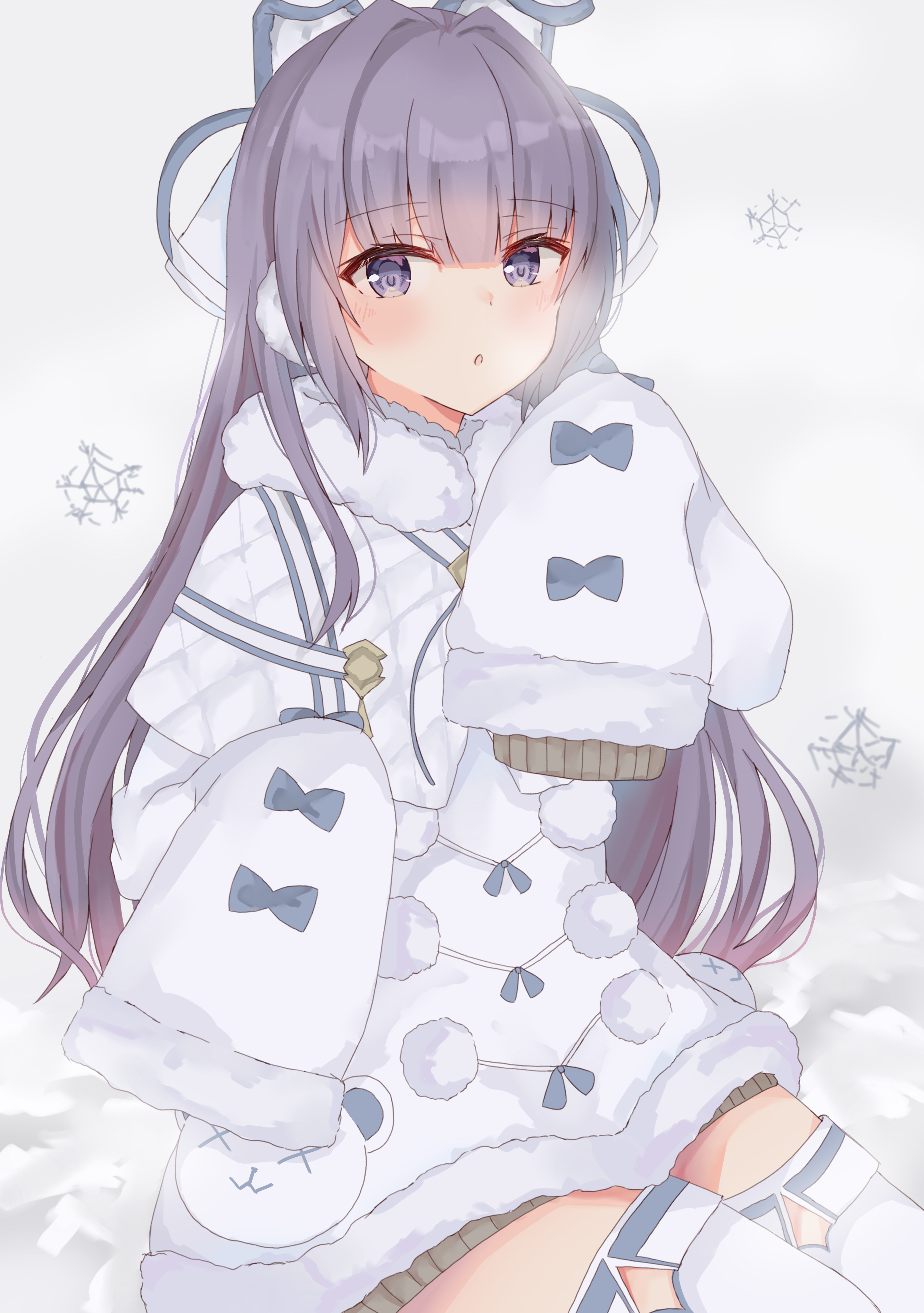 Safebooru - 1girl :o absurdres animal ears azur lane bangs blue eyes ...