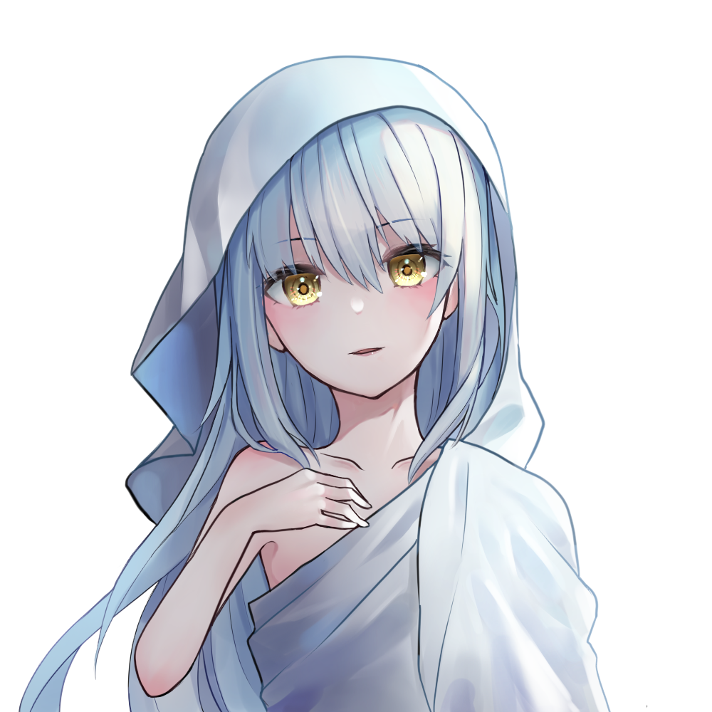 Safebooru - 1girl bangs blue hair collarbone eyebrows visible through ...