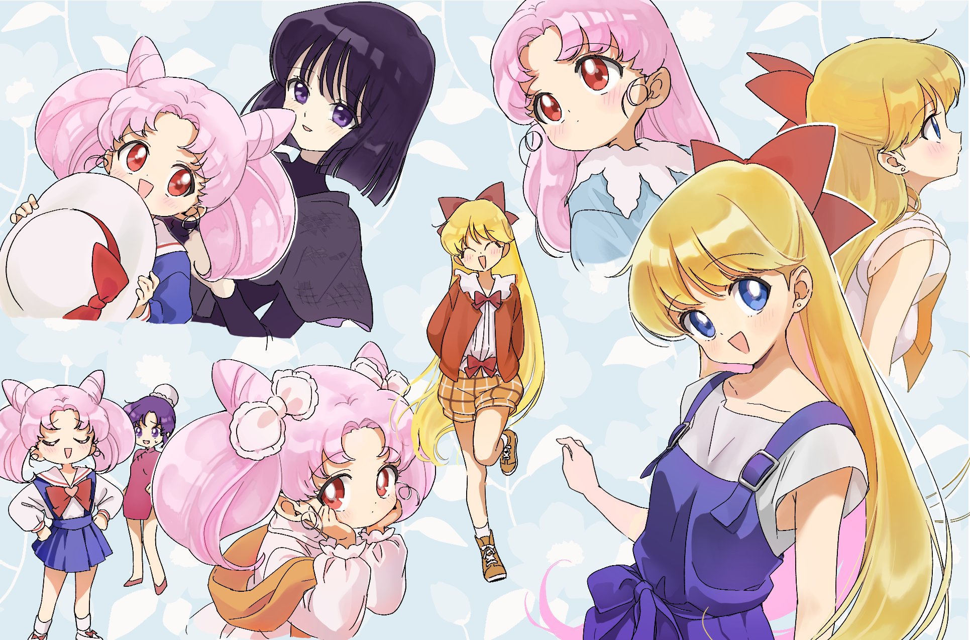 Safebooru - 3girls aino minako akakokko bishoujo senshi sailor moon black hair blonde hair blue ...
