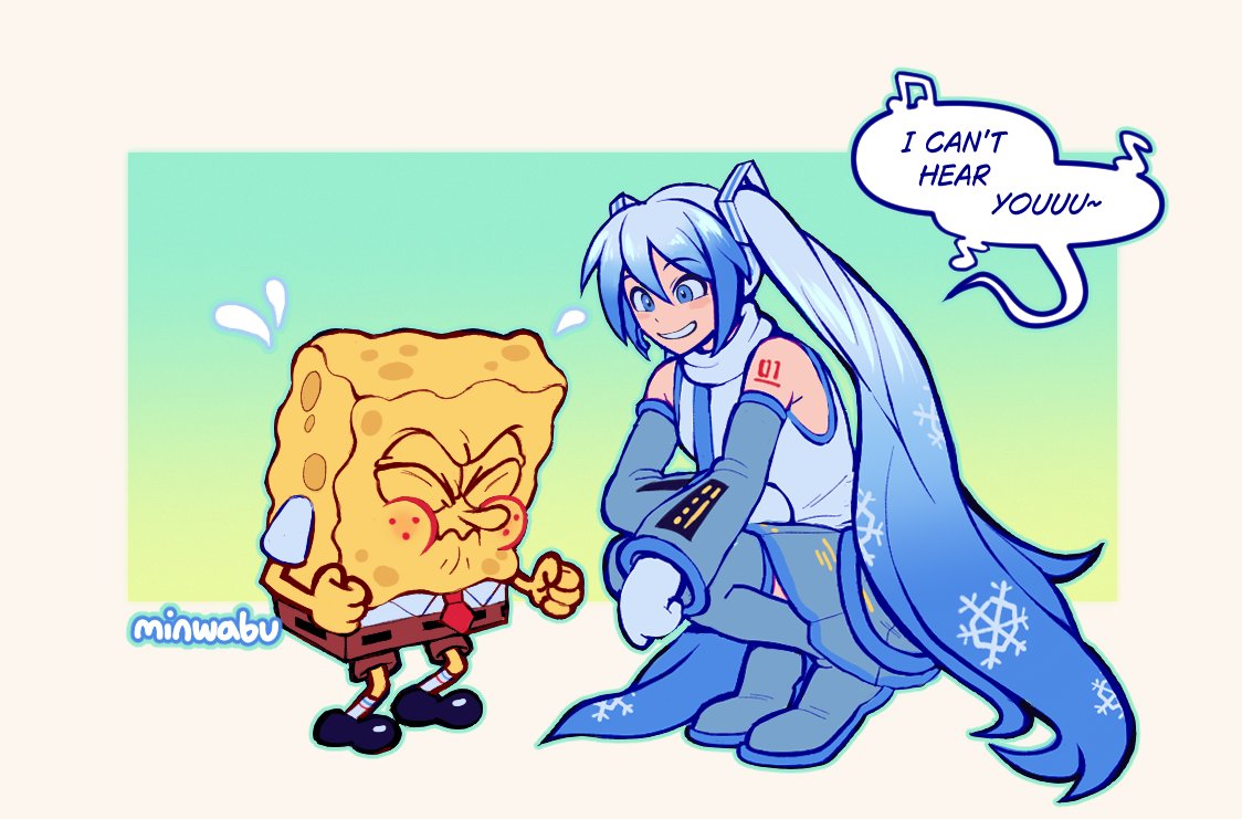 Safebooru - 1boy 1girl arm tattoo black shoes blue eyes blue hair blue ...