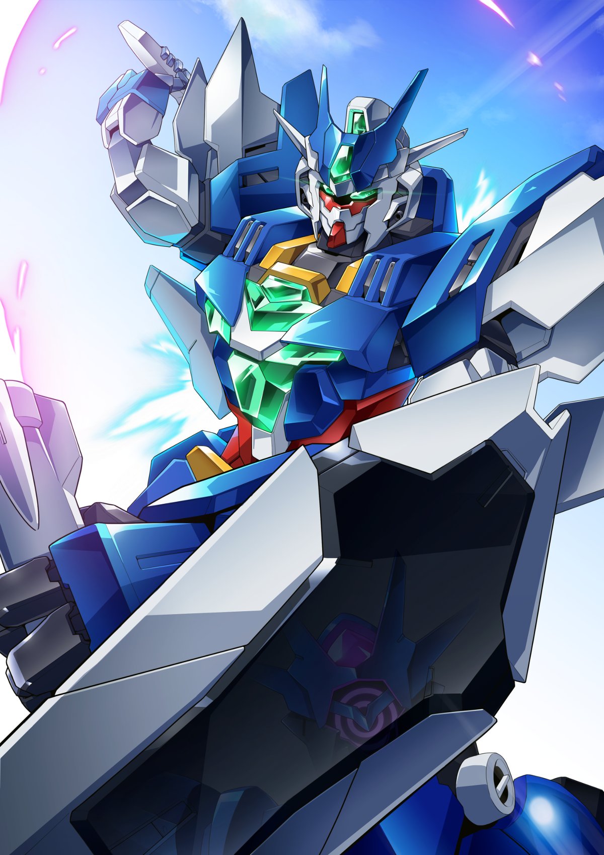 Safebooru - alus core gundam beam saber dual wielding earthree gundam ...
