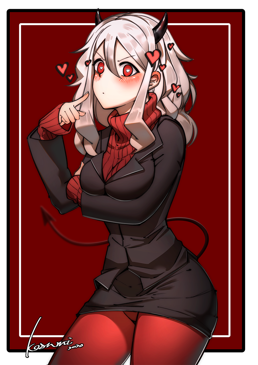 Safebooru - 1girl 2020 bangs black jacket black skirt blush breast hold breasts closed mouth ...