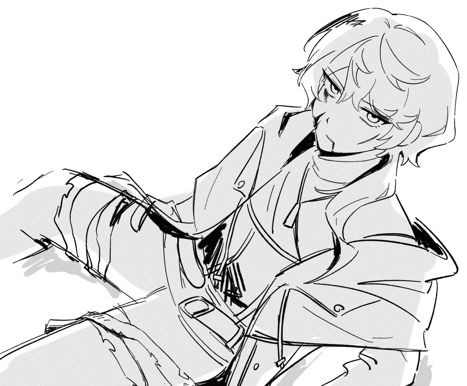 Safebooru - 1boy a certain sinclair (project moon) arms at sides ...