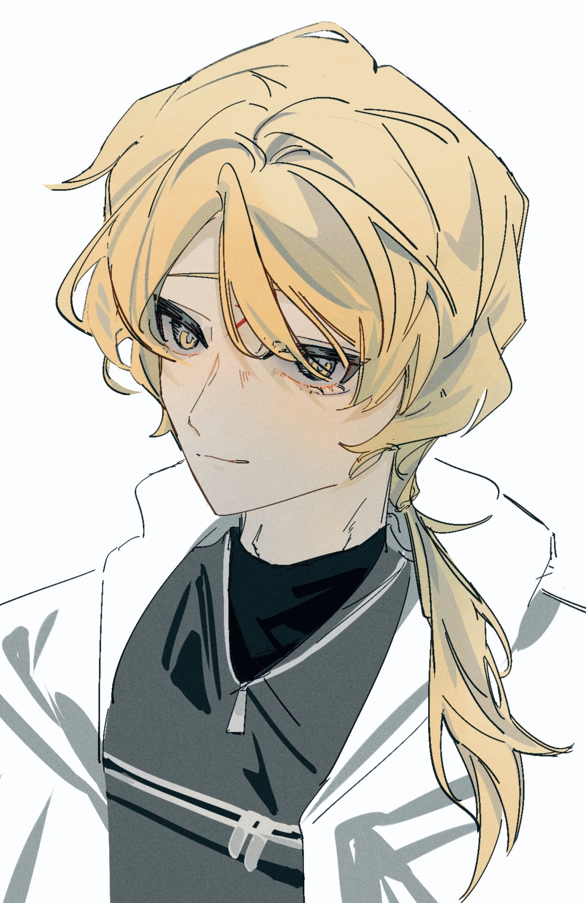 Safebooru - 1boy a certain sinclair (project moon) black shirt blonde ...