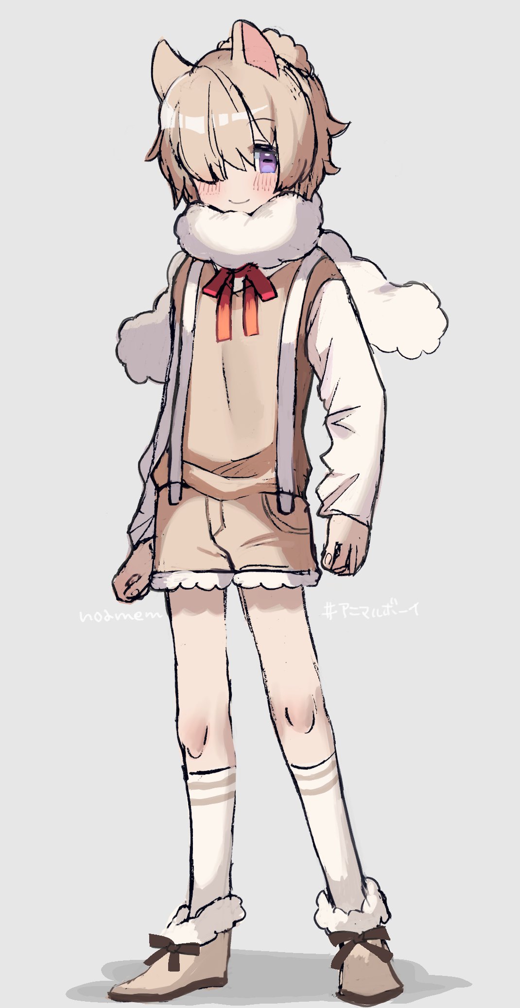 Safebooru - 1boy adapted costume alpaca boy alpaca ears alpaca suri ...