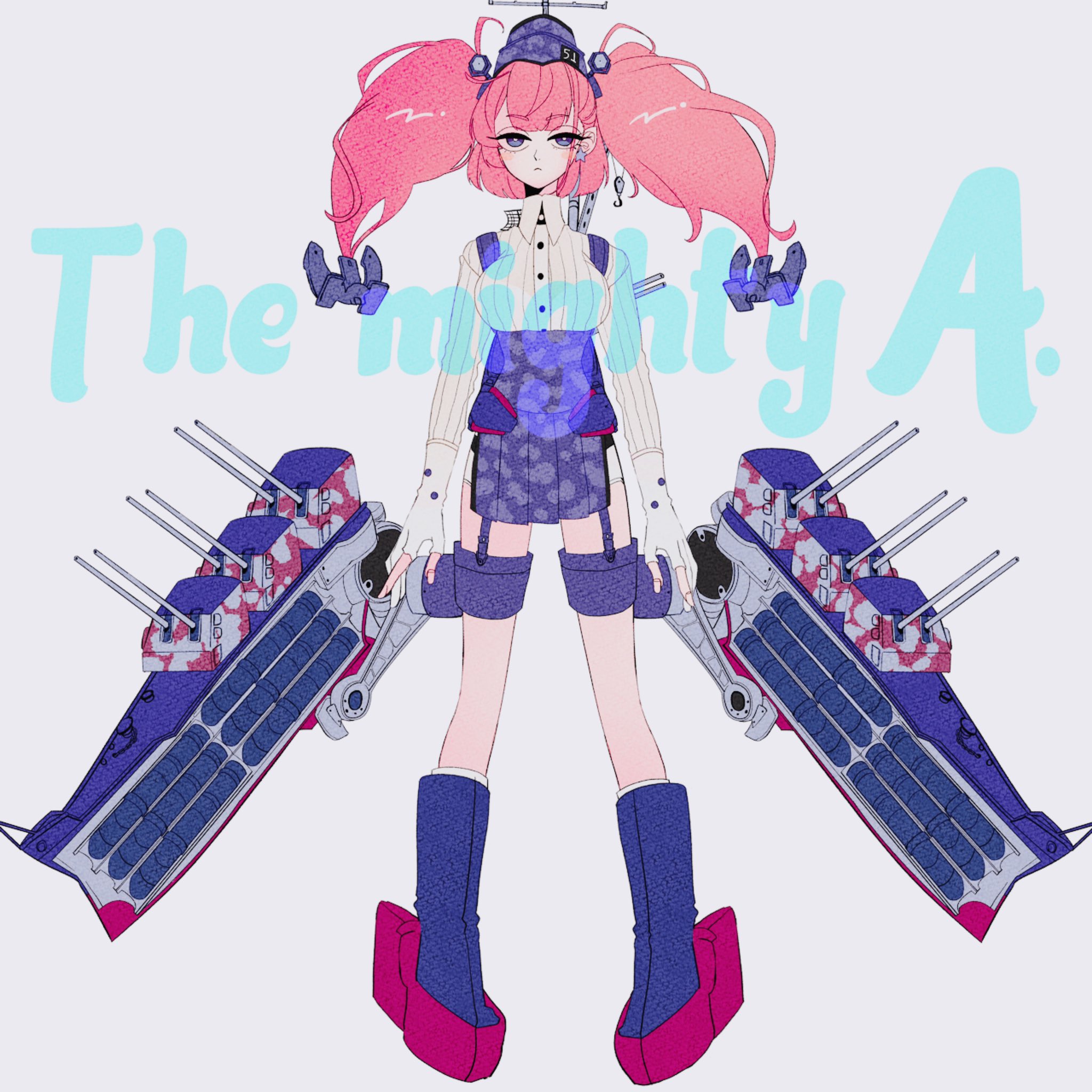 Safebooru - 1girl anchor hair ornament anno88888 atlanta (kantai collection) bangs black eyes ...