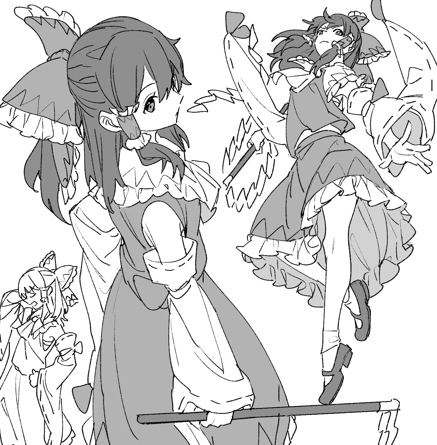 Safebooru - 1girl ascot bare legs bare shoulders bow chest sarashi closed mouth collar ...