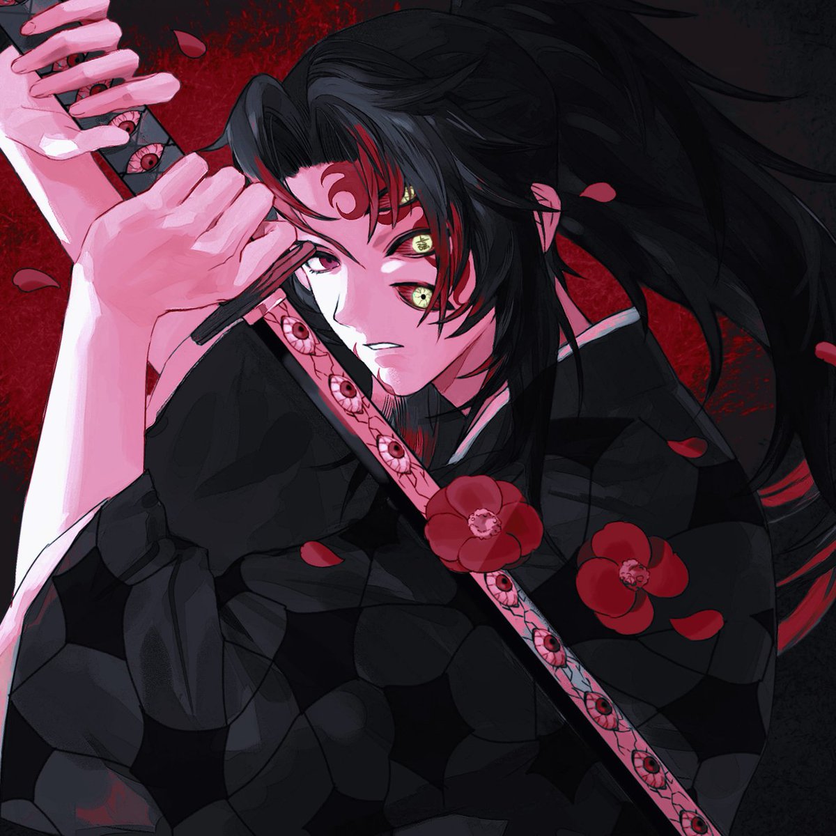 Safebooru - 1boy black hair colored sclera extra eyes facial tattoo ...