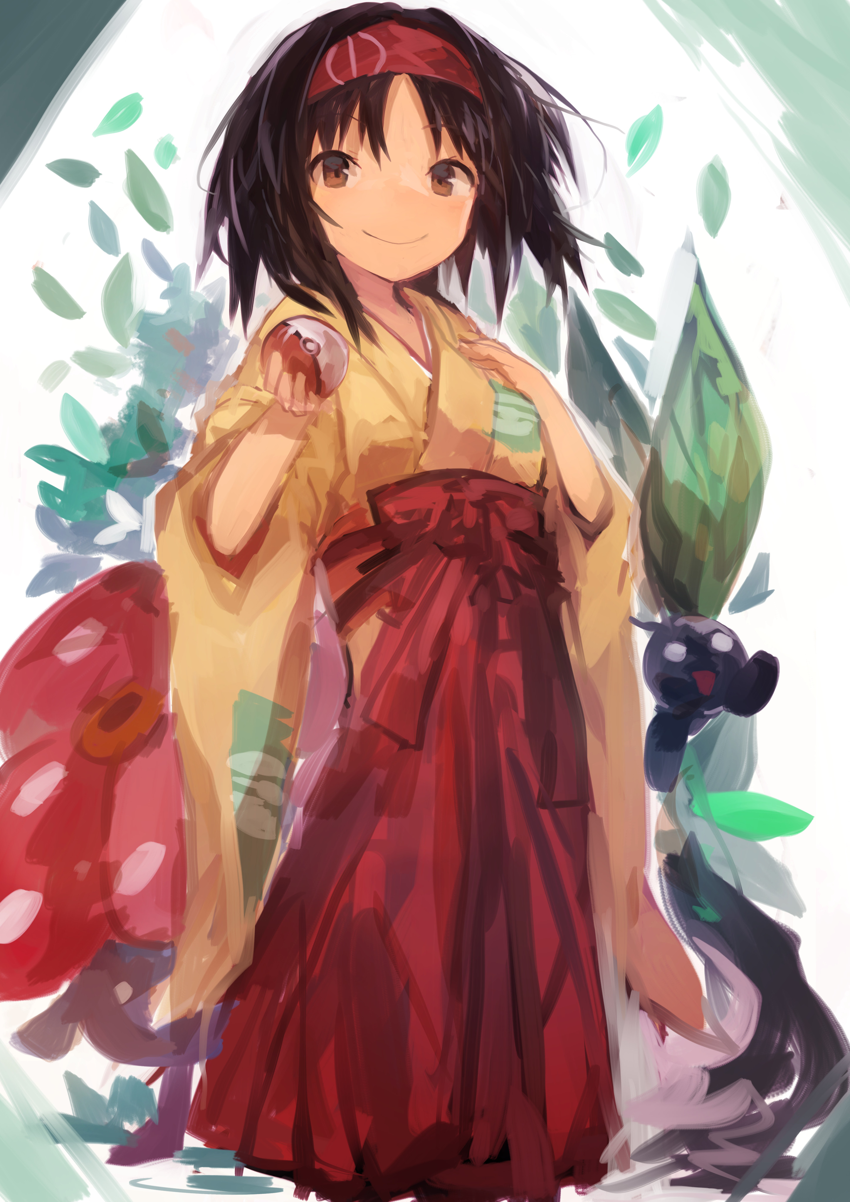 Safebooru - 1girl absurdres bangs black hair brown eyes erika (pokemon ...