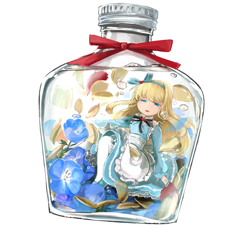 Safebooru 1girl Air Bubble Bangs Blonde Hair Blue Dress Blue Eyes 3810