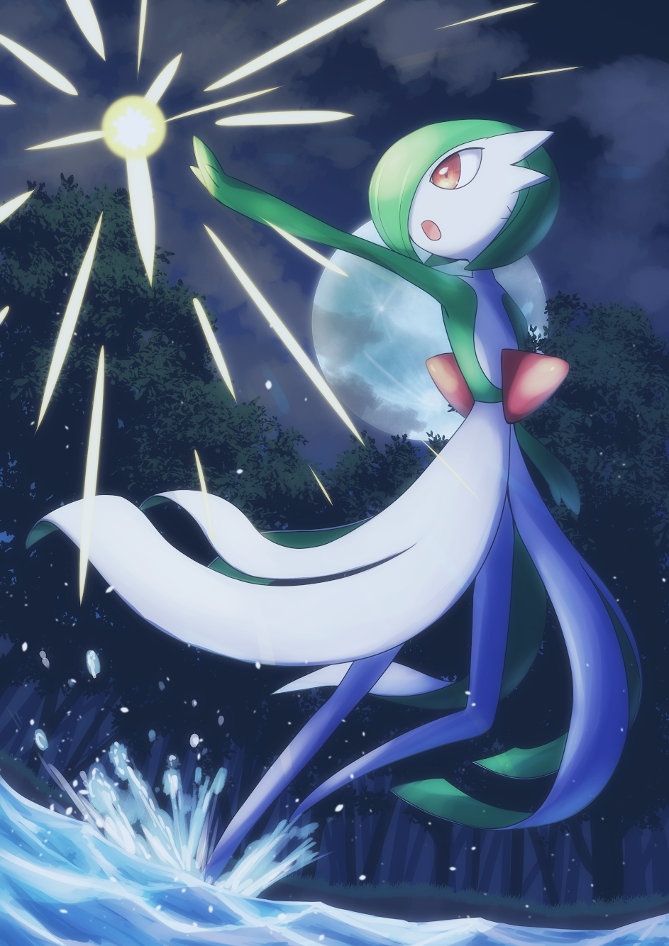 Safebooru - brown eyes clouds commentary request gardevoir gen 3 ...