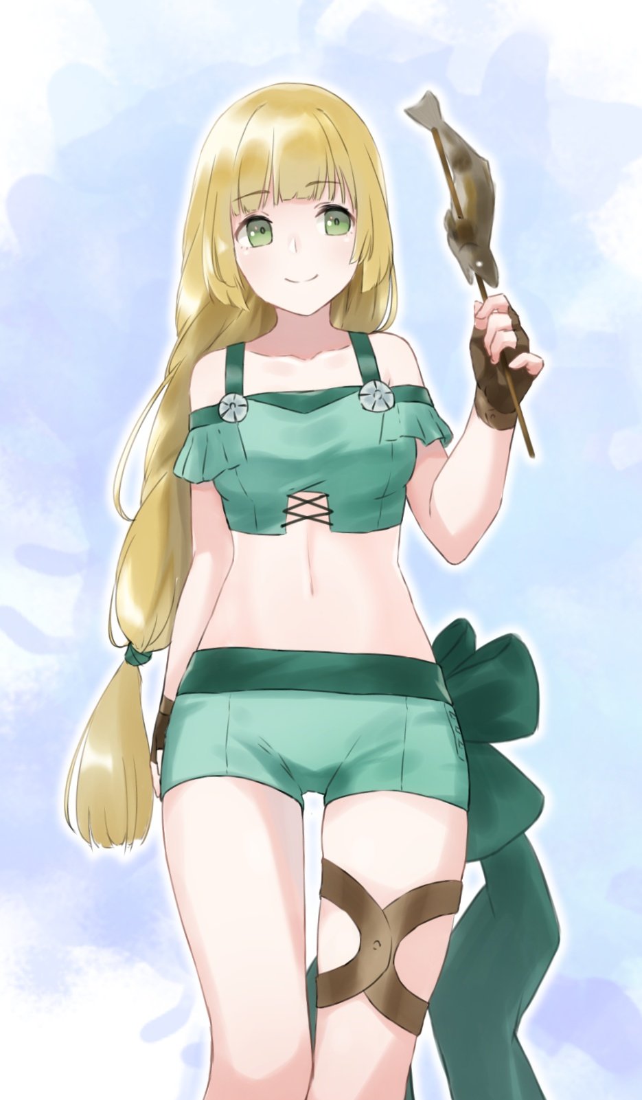 Safebooru - 1girl blonde hair brown gloves closed mouth fingerless gloves fire emblem fire ...