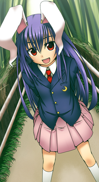 Safebooru - bunny ears long hair natsu (pixiv) purple hair rabbit ears ...