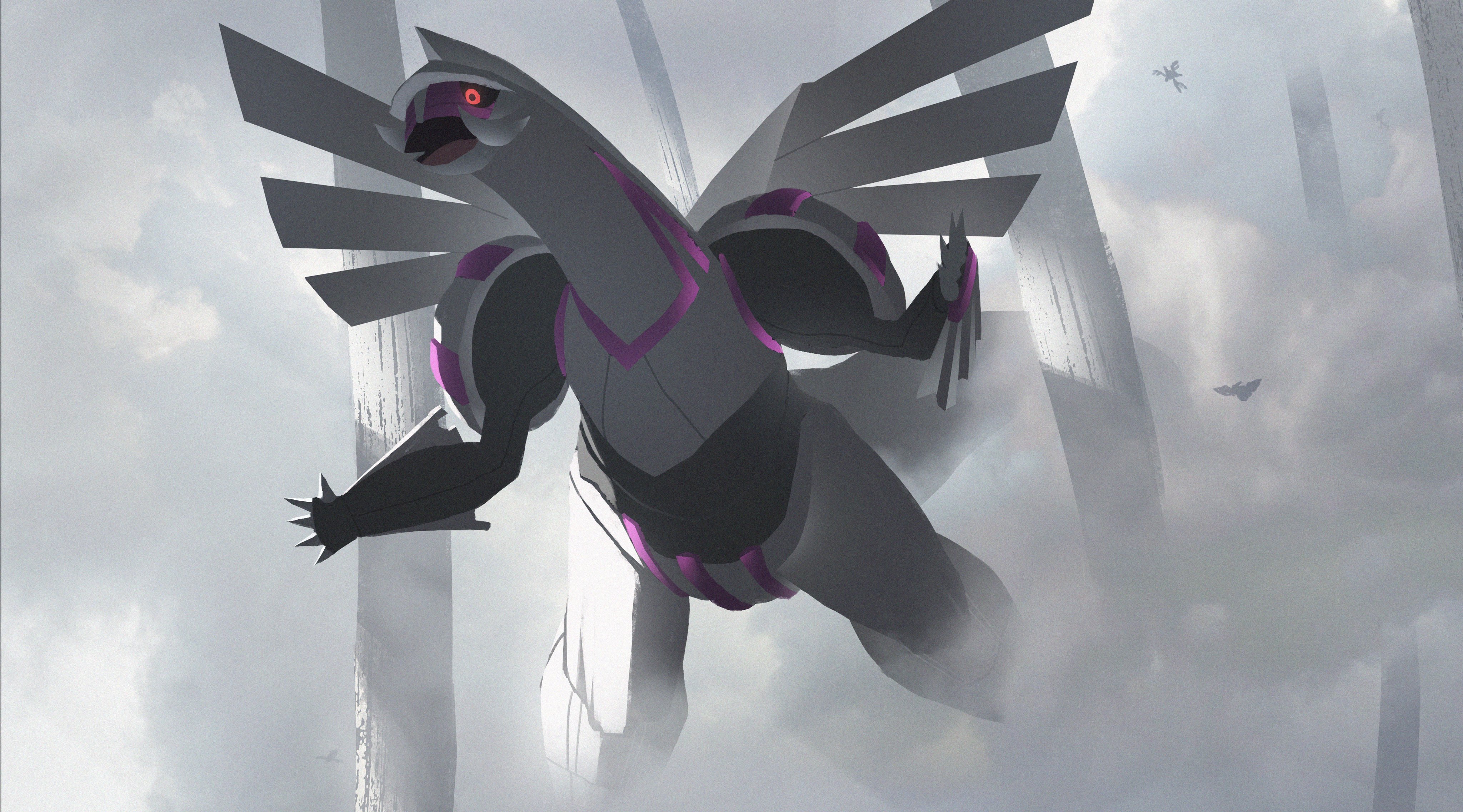 Safebooru - absurdres asteroid ill clouds flying fog gen 2 pokemon gen ...