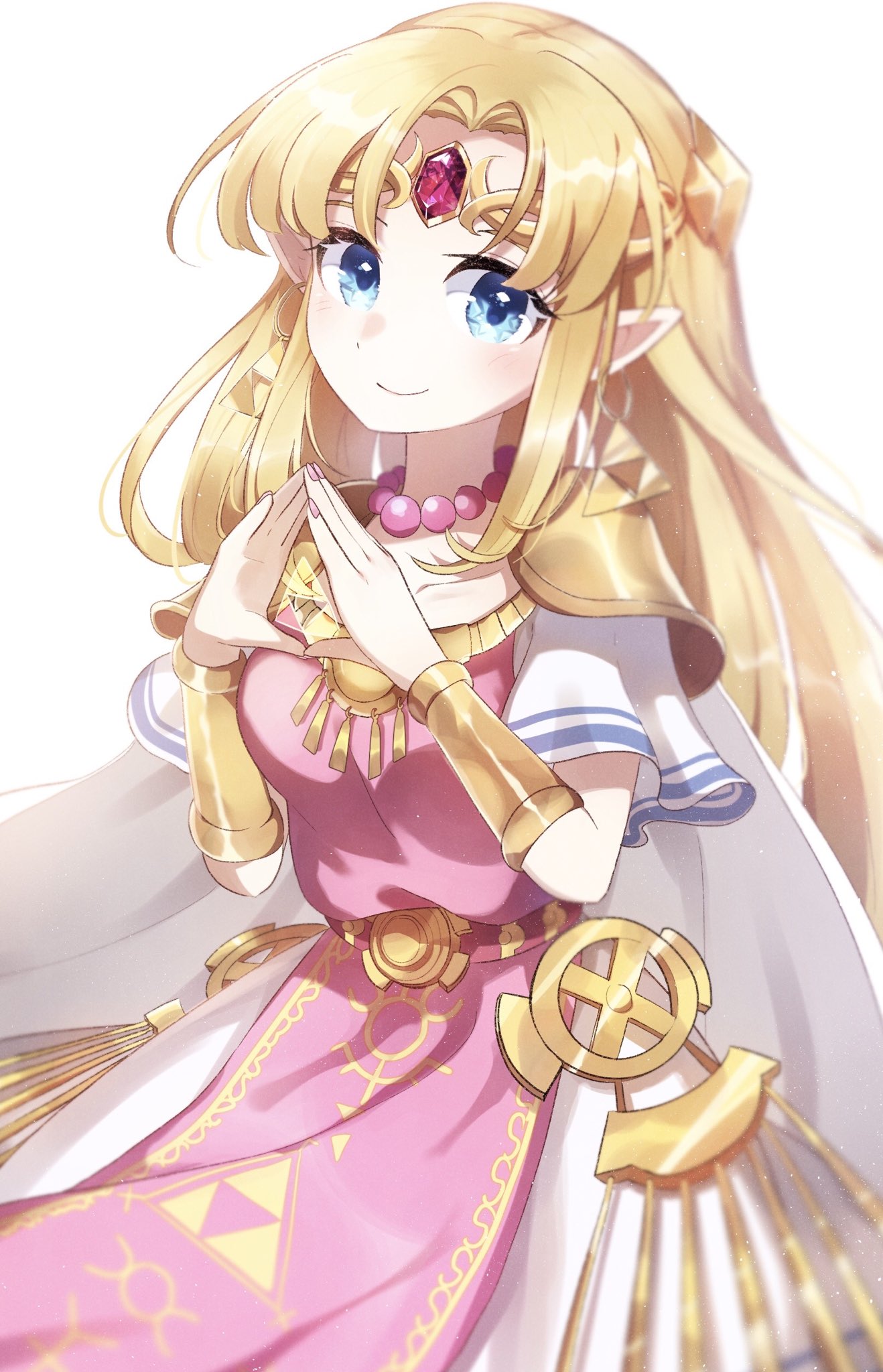 Safebooru - 1girl ametama (runarunaruta5656) armor bangs bead necklace ...