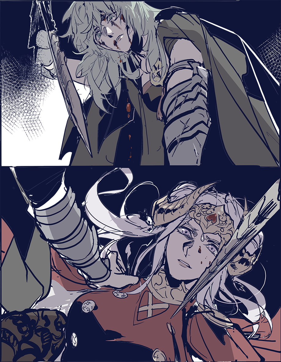 Safebooru - 2girls blood byleth (fire emblem) byleth eisner (female ...